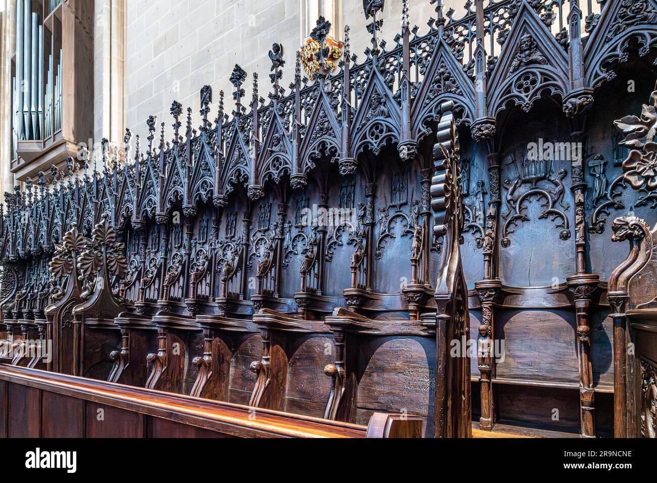 Interior of Erfurt Cathedral and Collegiate Church of St Mary, Erfurt ...