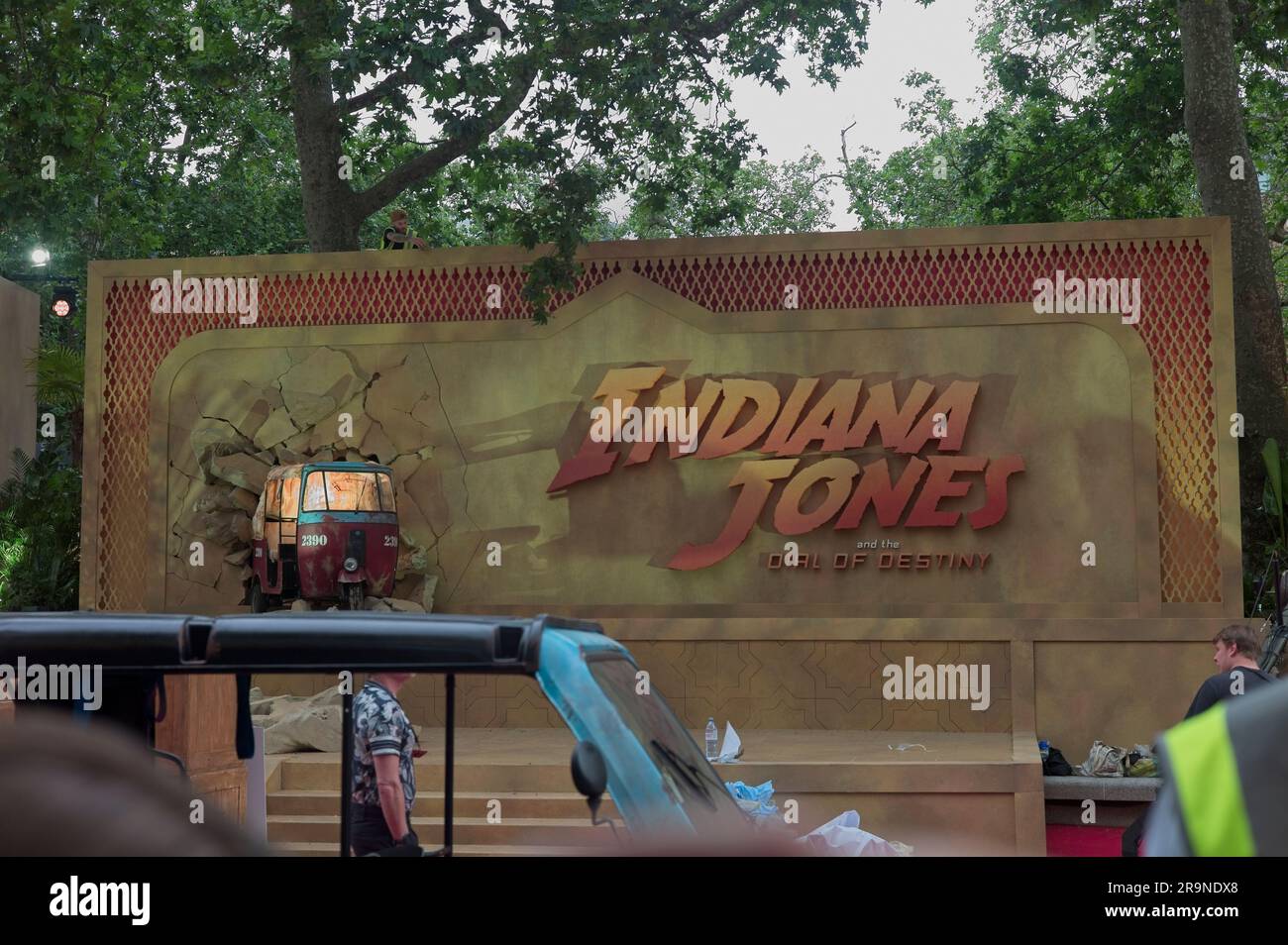 Preparations for the June 2023 release of "Indiana Jones and the Dial ...