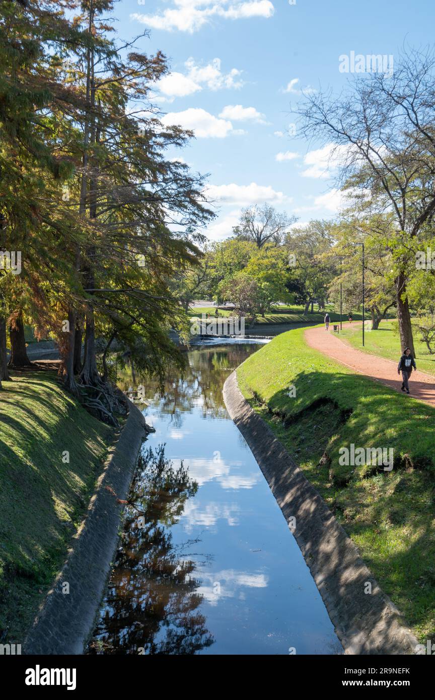 El Prado Park in Montevideo, in the Capital of Uruguay, wooded area ...