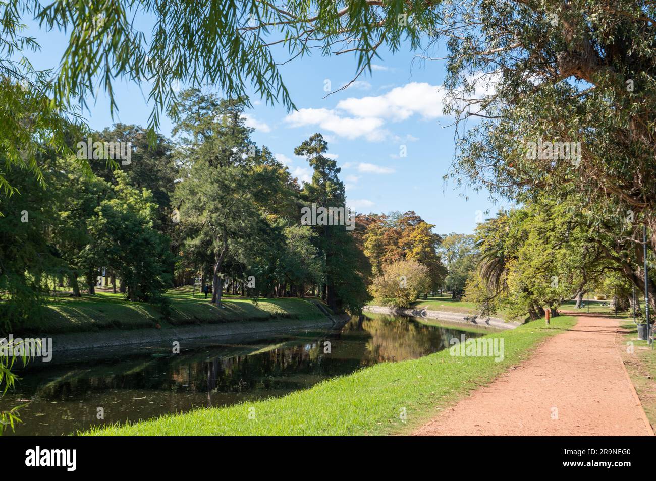 El Prado Park in Montevideo, in the Capital of Uruguay, wooded area ...