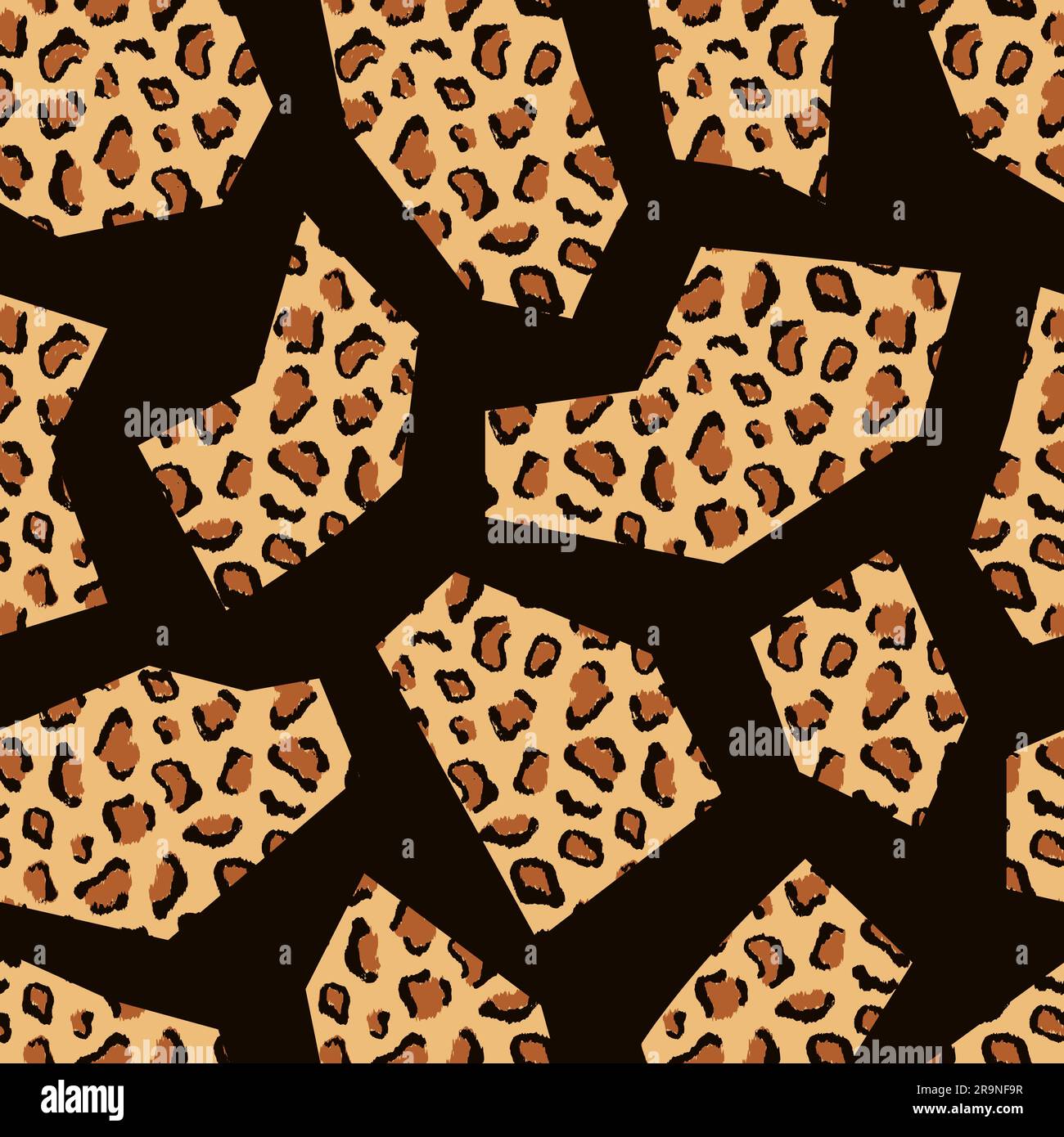 Leopard pattern shirt Stock Vector Images - Alamy