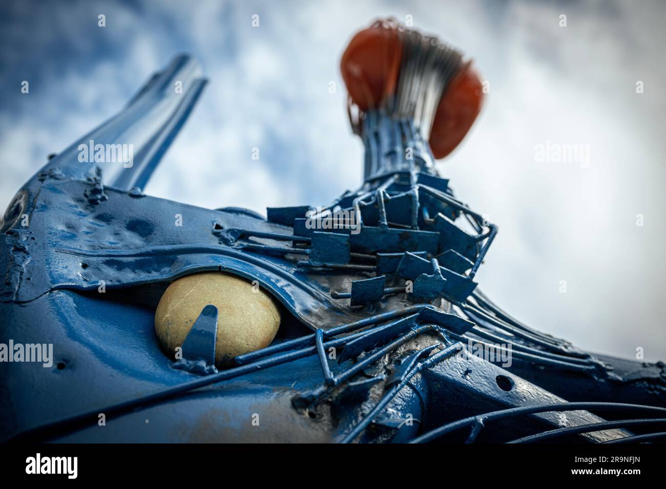 Turnov, Czech Republic. 28th June, 2023. An impressive metal sculpture ...