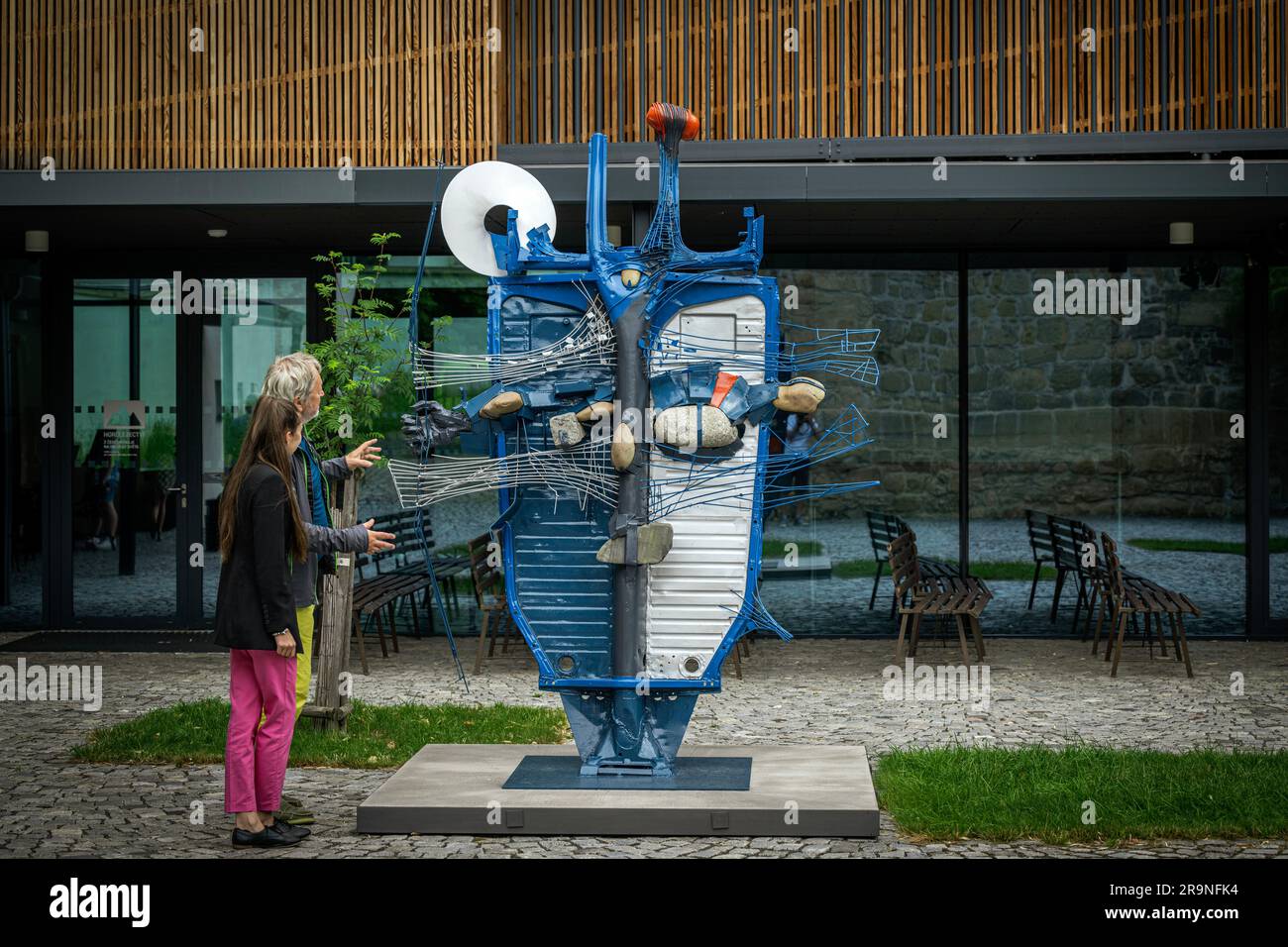 Turnov, Czech Republic. 28th June, 2023. An impressive metal sculpture ...