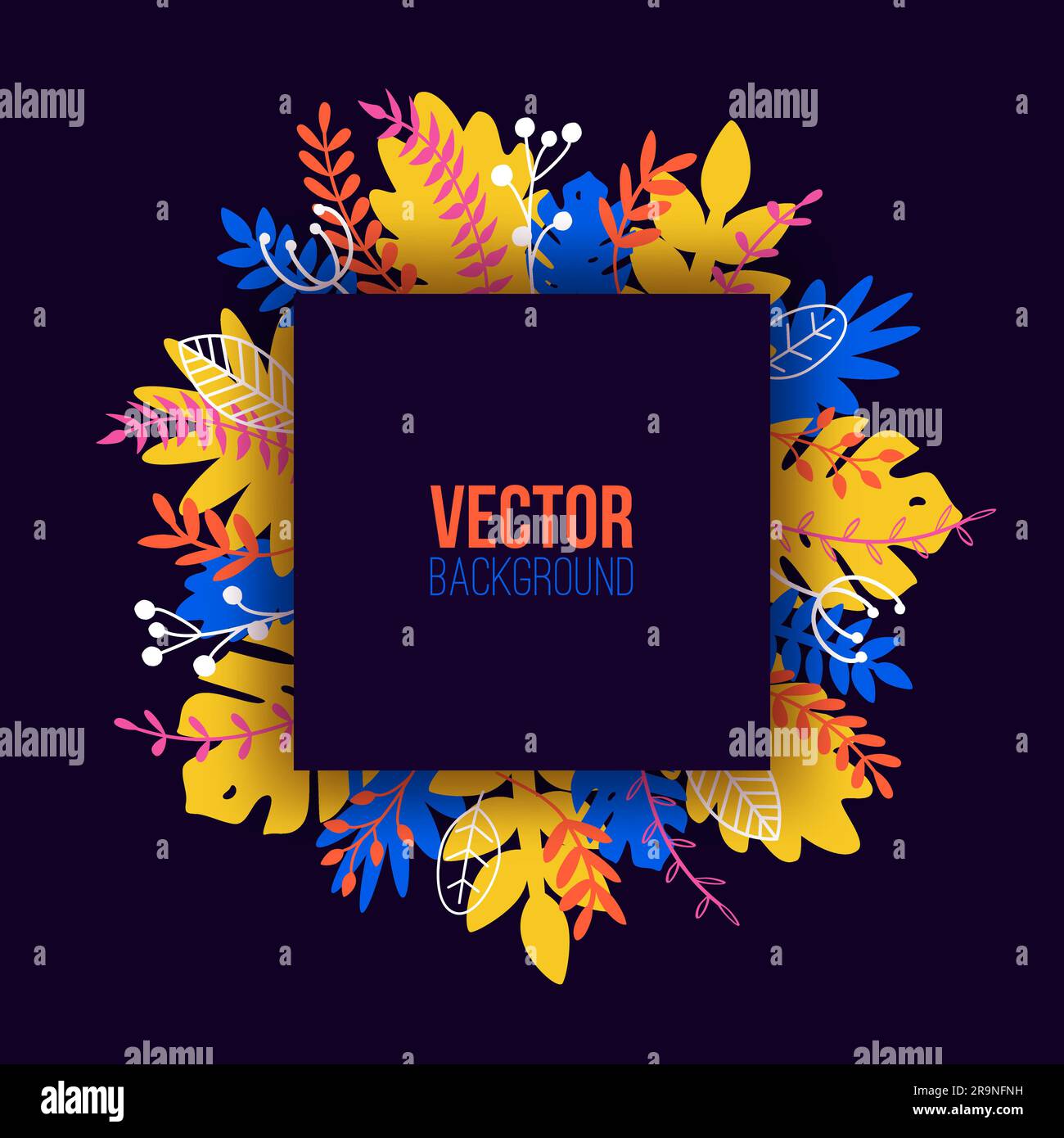 Exotic plants and flowers Stock Vector Images - Alamy