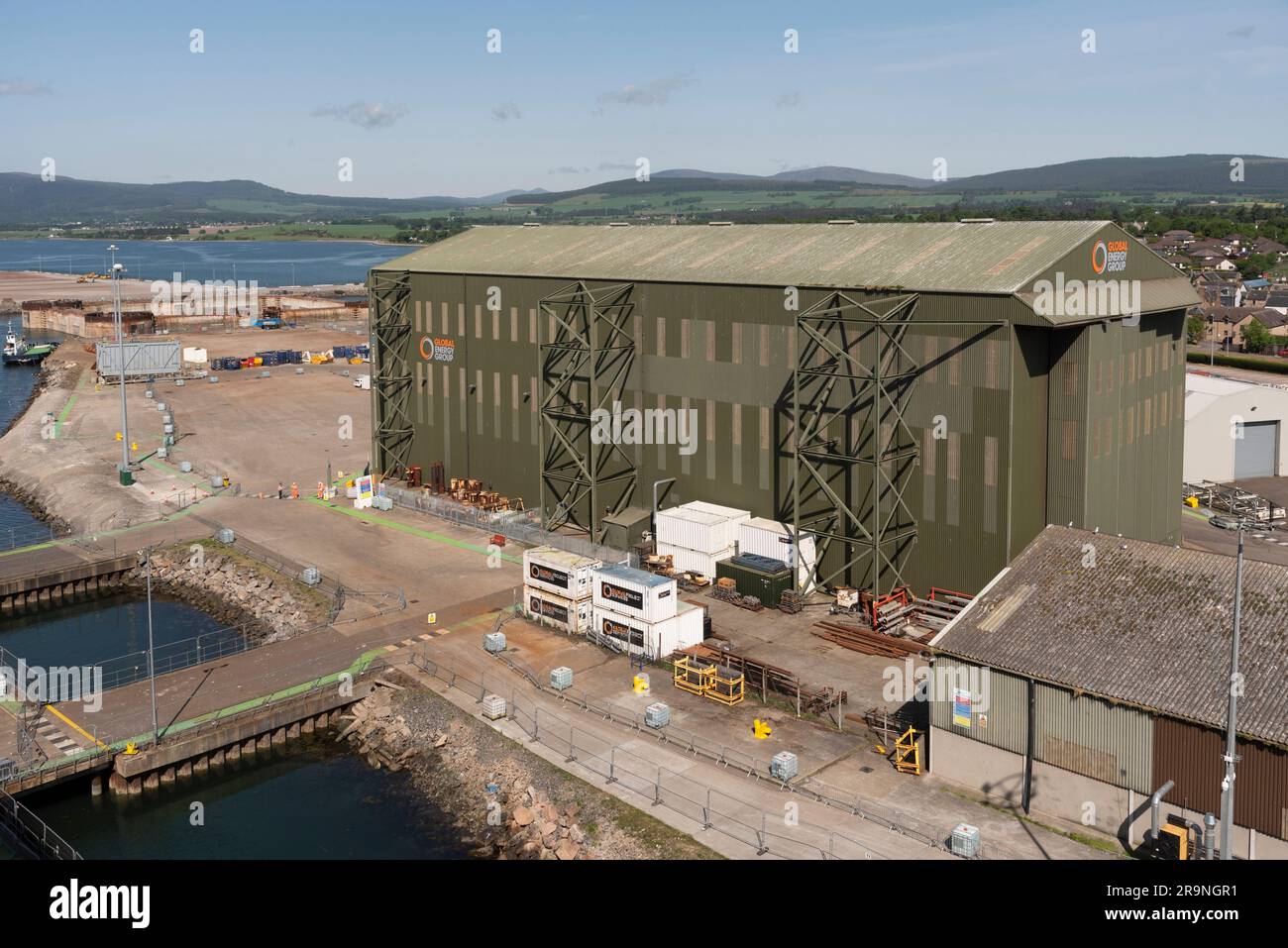 nvergordon, Scotland, UK. 3 June 2023. Within the Port of Cromarty ...