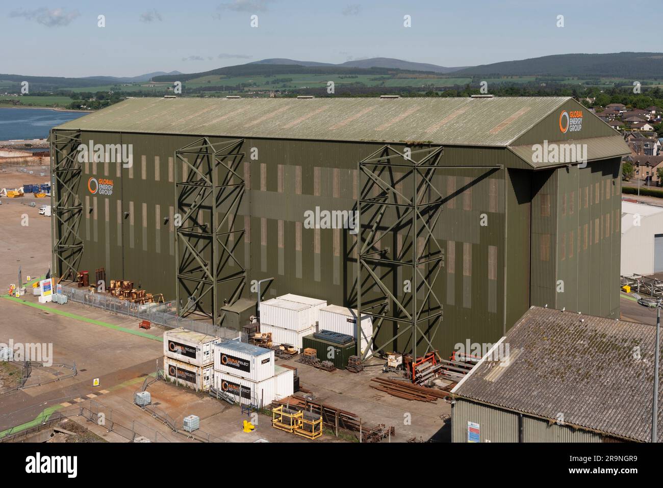 Invergordon, Scotland, UK. 3 June 2023. Within the Port of Cromarty ...