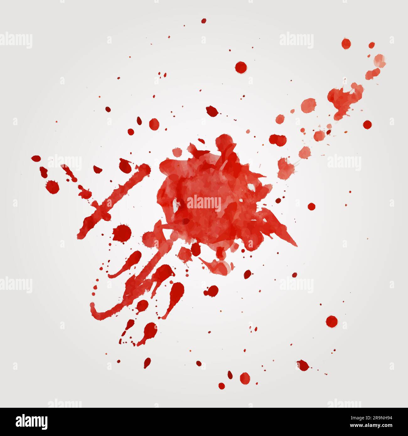 Blood spatter isolated Stock Vector Images - Alamy