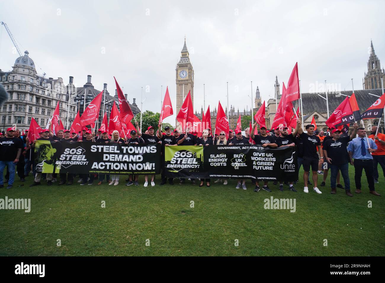 British steel industry unions hi-res stock photography and images - Alamy