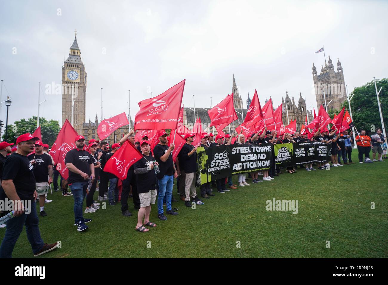 British steel industry unions hi-res stock photography and images - Alamy