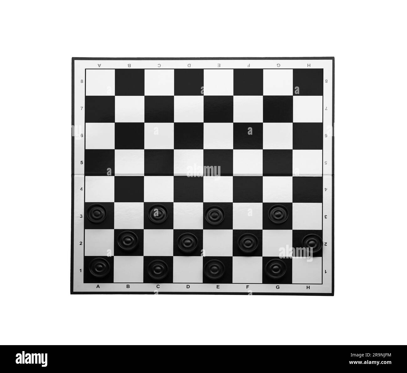 Chessboard top view isolated on hi-res stock photography and images - Alamy
