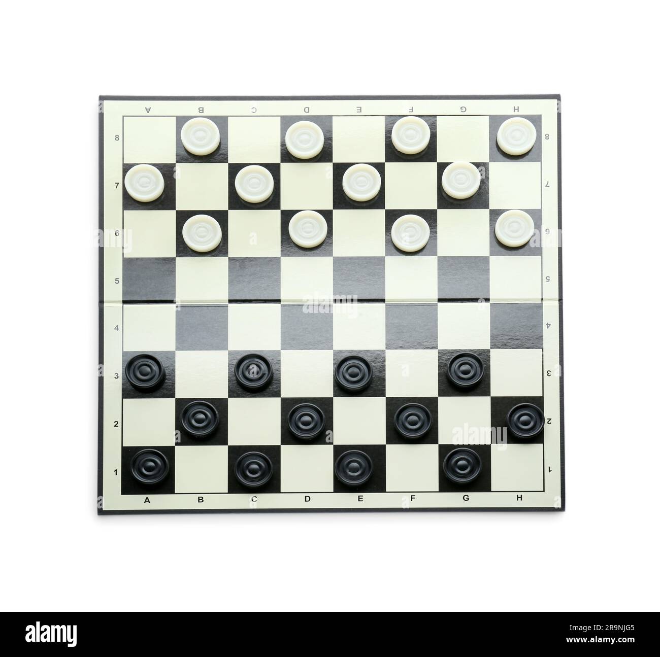 Chessboard top view isolated on hi-res stock photography and images - Alamy