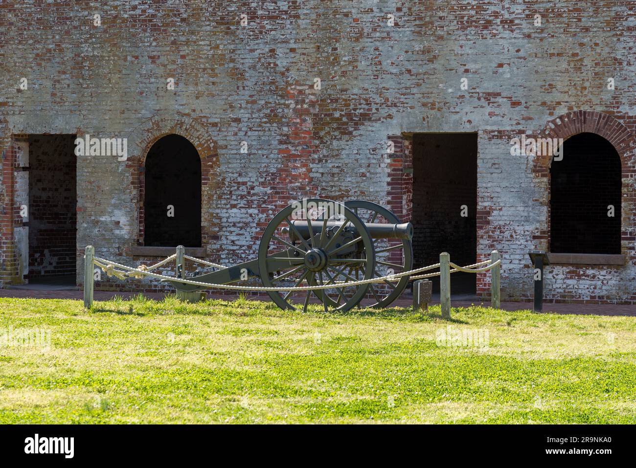 An old cannon in the Fort Macon State Park-Atlantic Beach N.C Stock ...