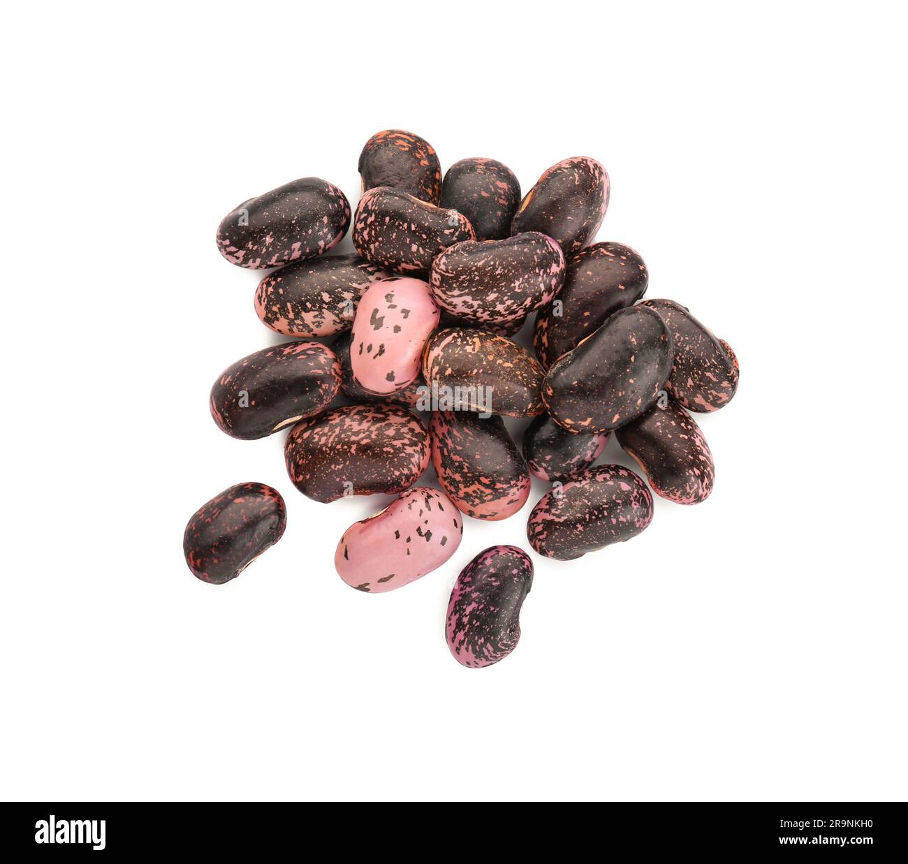 Pile of dry kidney beans on white background, top view Stock Photo - Alamy