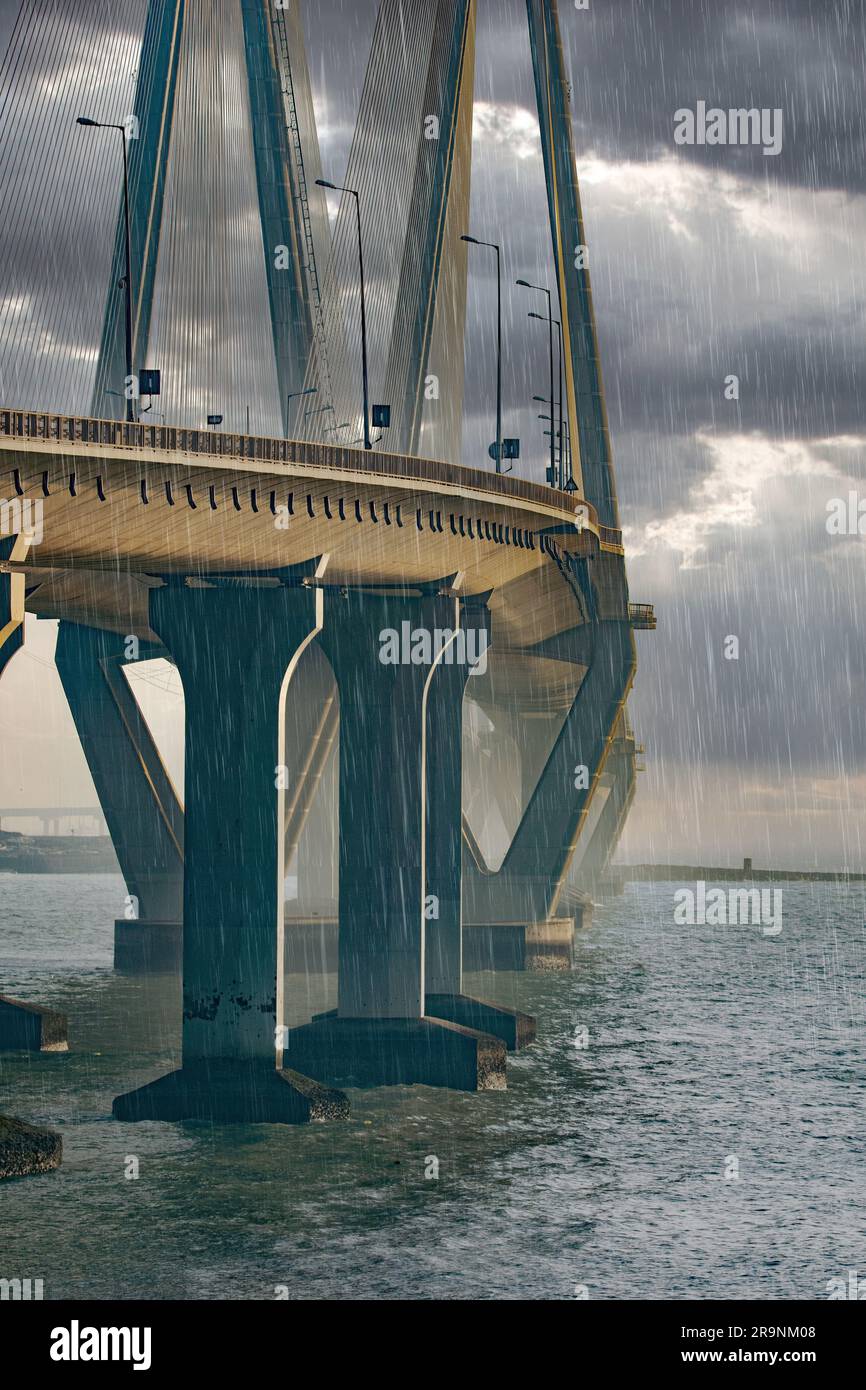 Mumbai during monsoon, heavy rain Stock Photo - Alamy