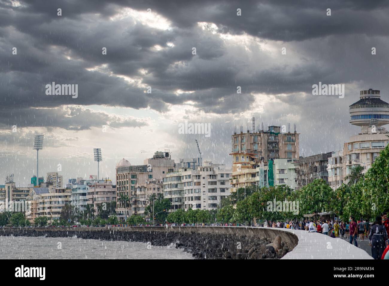Mumbai during monsoon, heavy rain Stock Photo - Alamy