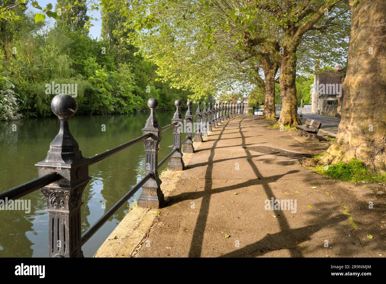 Saint Helen's Wharf is a noted beauty spot on the River Thames, just ...