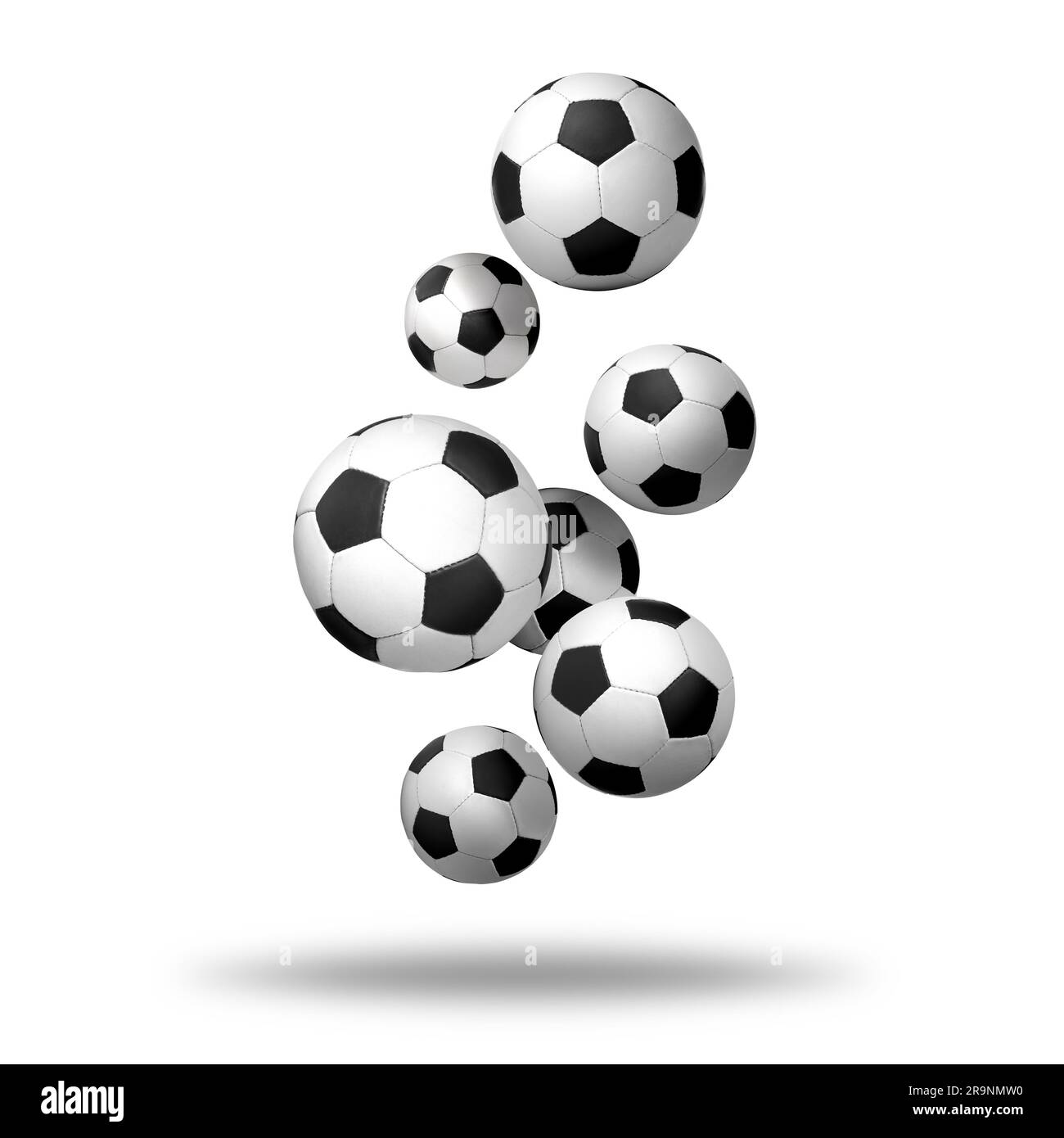 White background goal kick air hi-res stock photography and images - Alamy
