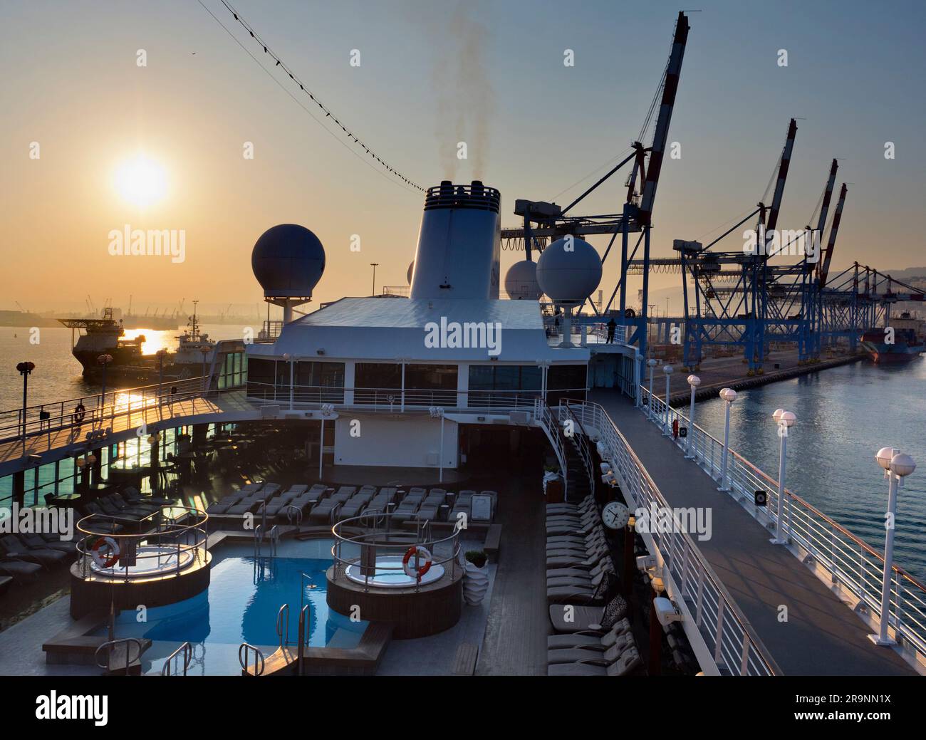 The Port of Haifa is the largest in Israel; it has natural deep-water ...