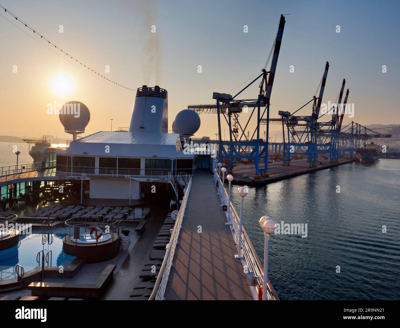 The Port of Haifa is the largest in Israel; it has natural deep-water ...