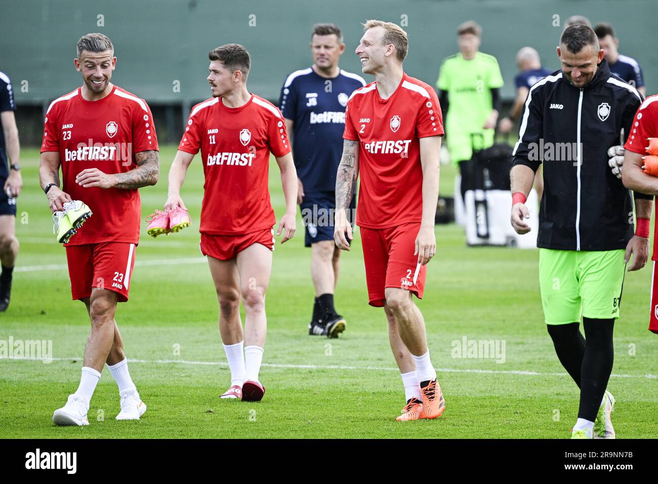 Antwerp's Toby Alderweireld and Antwerp's Ritchie De Laet pictured ...