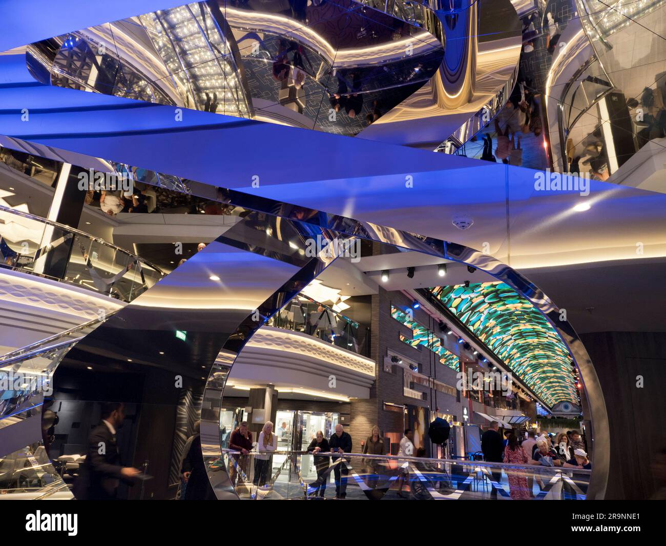 Today's large cruise liners are like floating cities, with all the ...