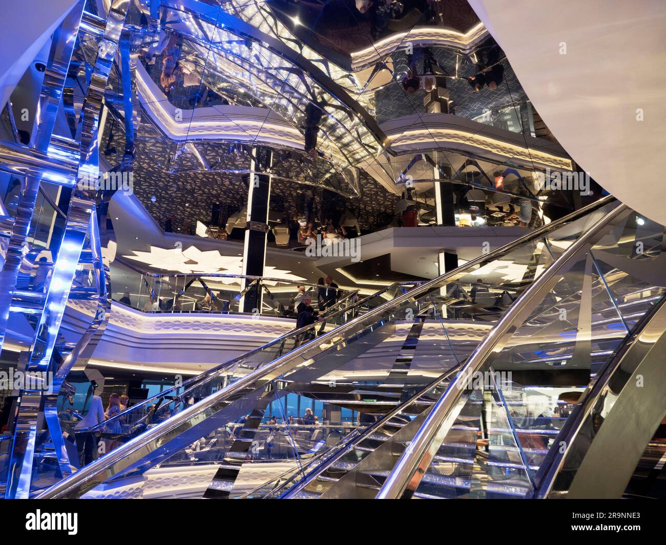 Today's large cruise liners are like floating cities, with all the ...