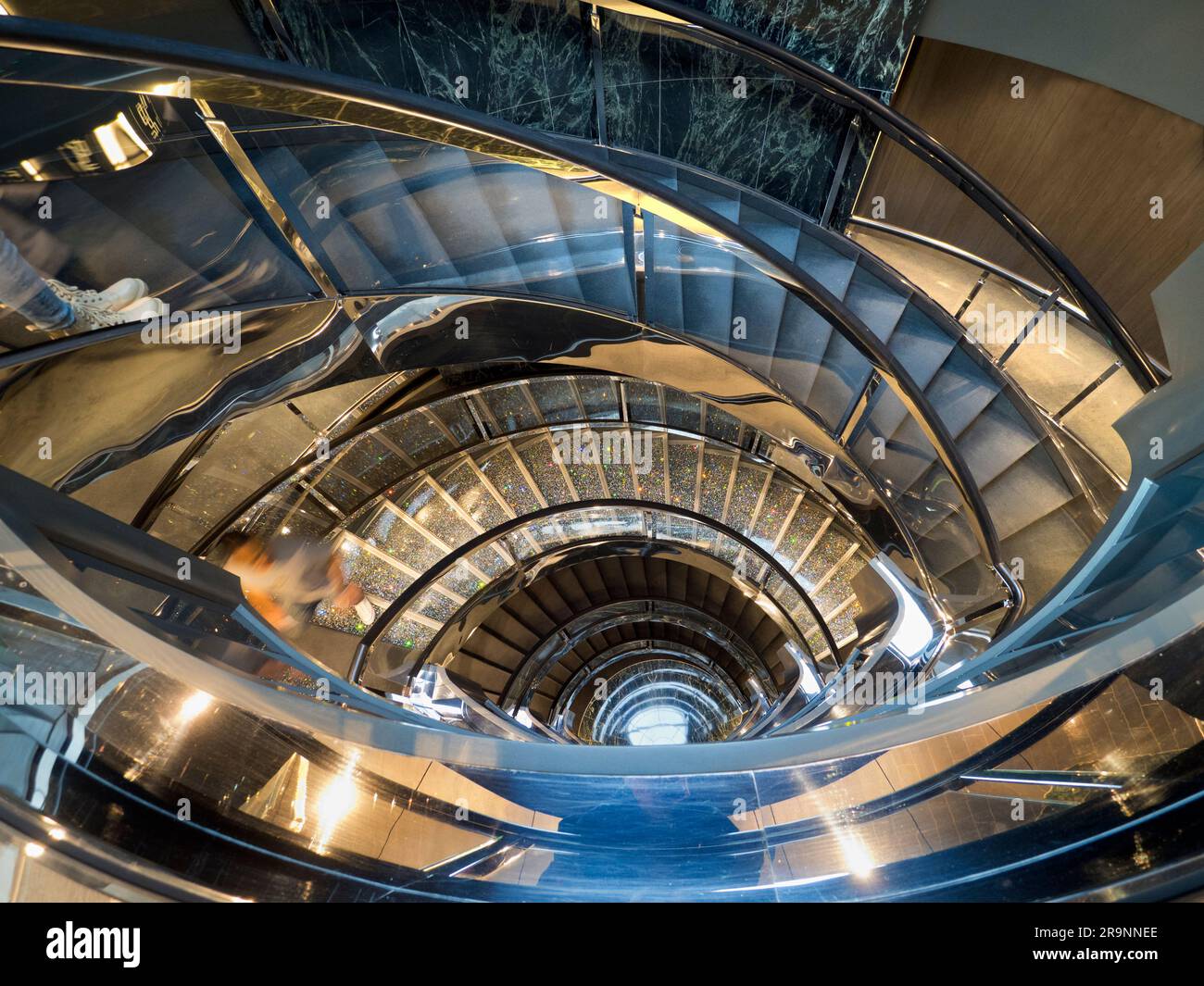 Today's large cruise liners are like floating cities, with all the ...