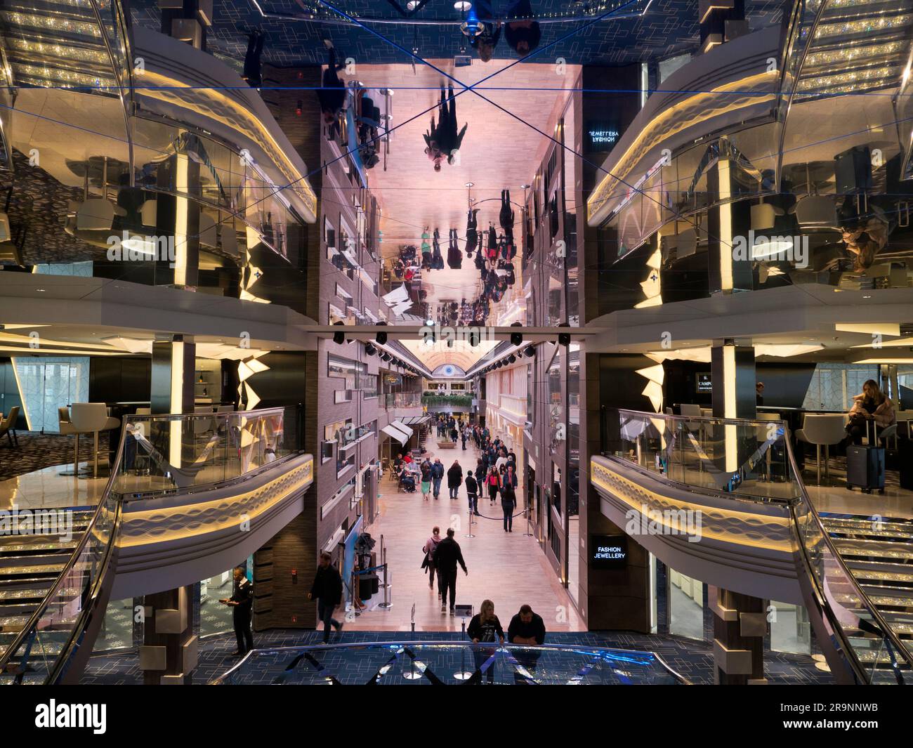 Today's large cruise liners are like floating cities, with all the ...