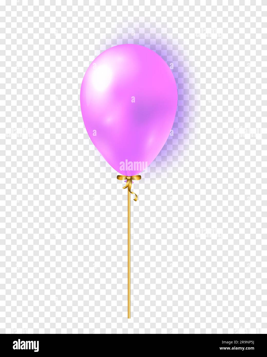 Vector glossy realistic 3d balloon isolated on transparent background ...