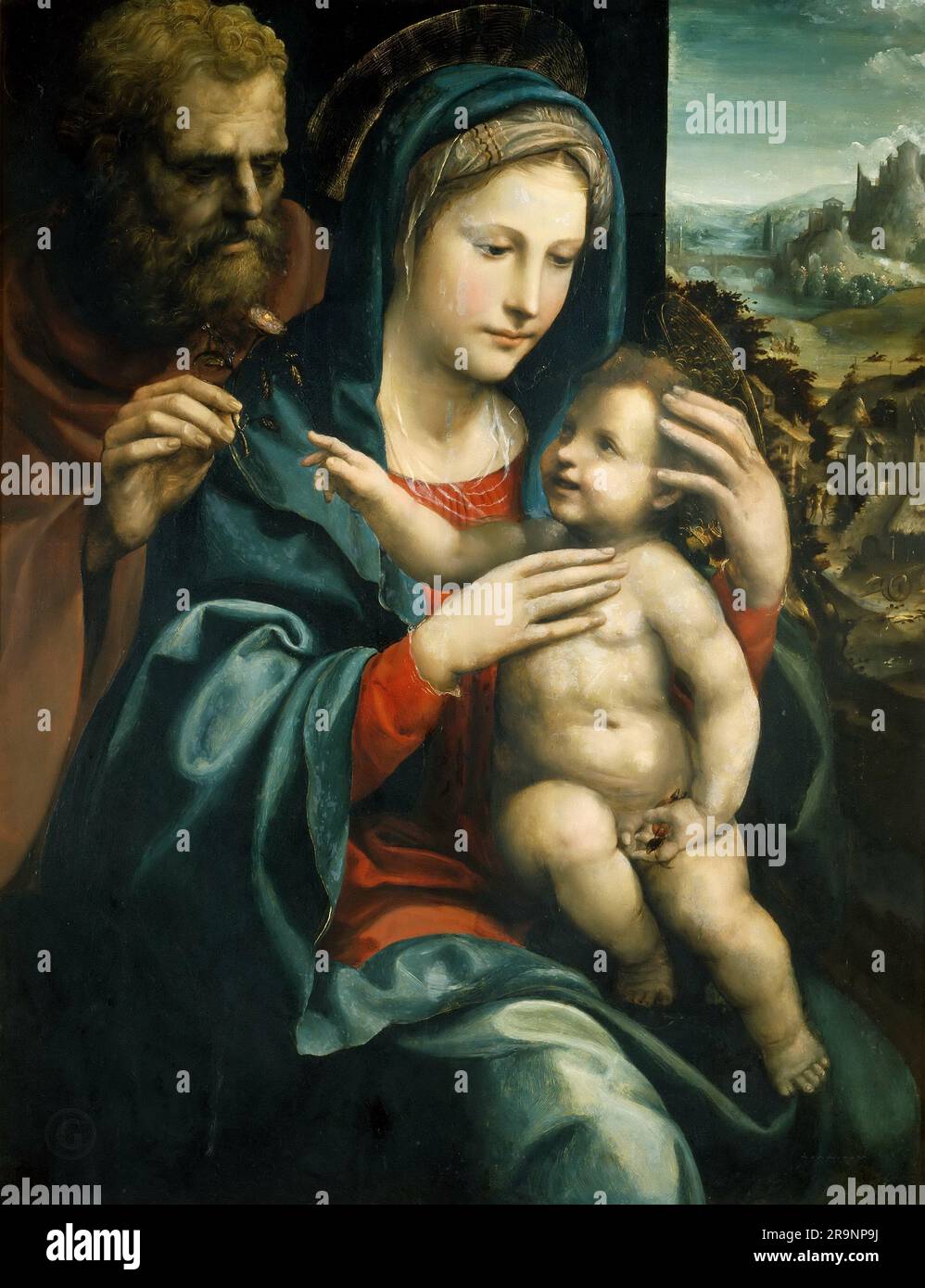 Holy Family Sodoma (Giovanni Antonio Bazzi) (1477-1549 Stock Photo - Alamy