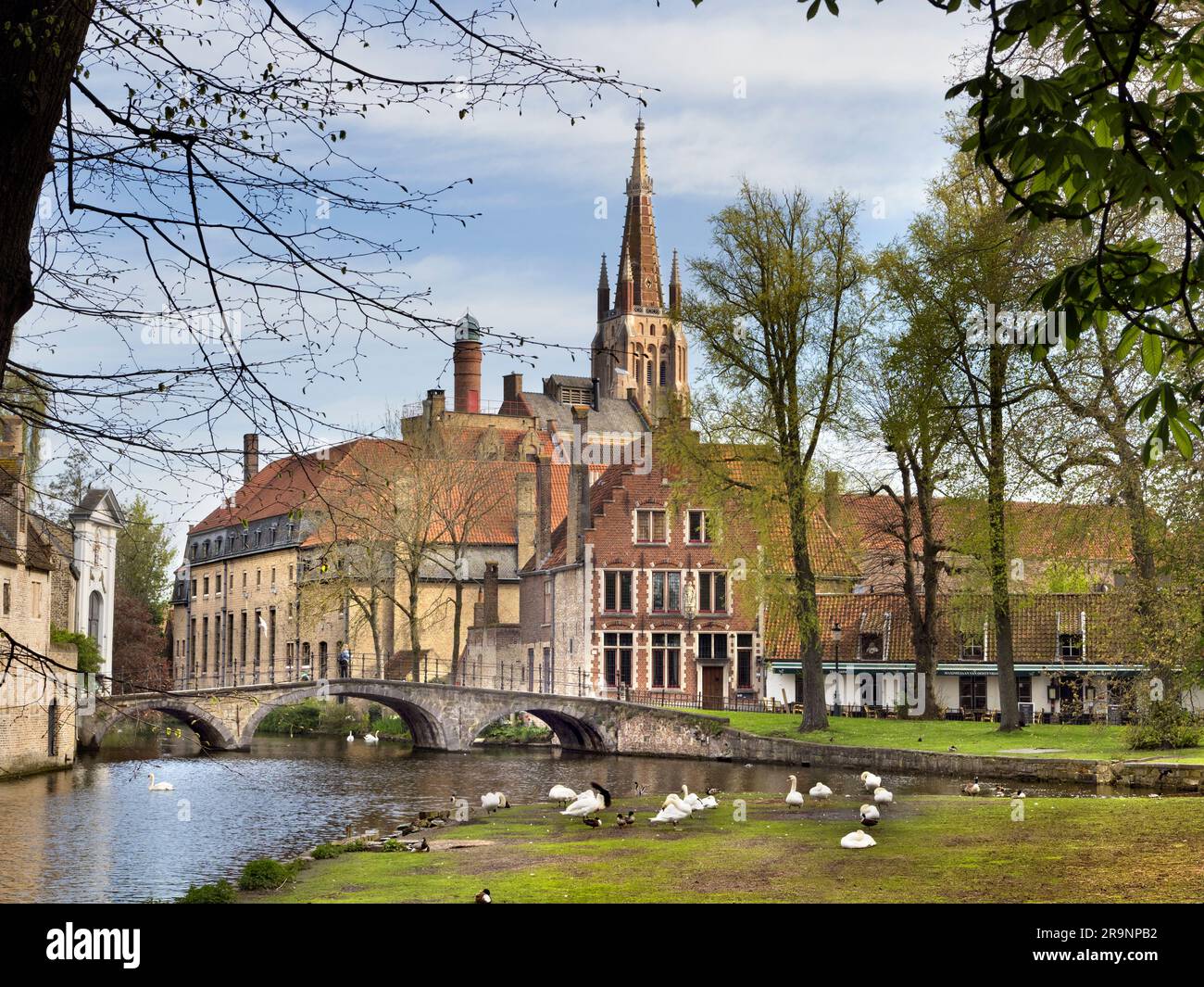 With its spire of 116m, the Catholic Church of our Lady, Bruges ...