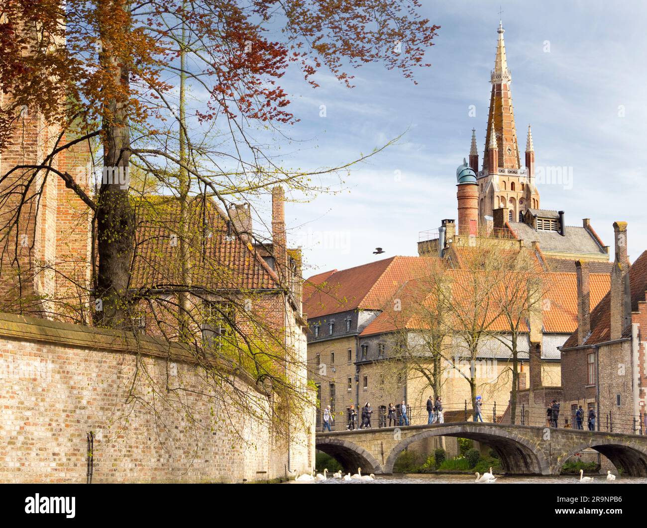 With its spire of 116m, the Catholic Church of our Lady, Bruges ...