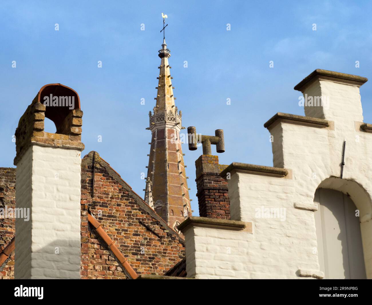 With its spire of 116m, the Catholic Church of our Lady, Bruges ...