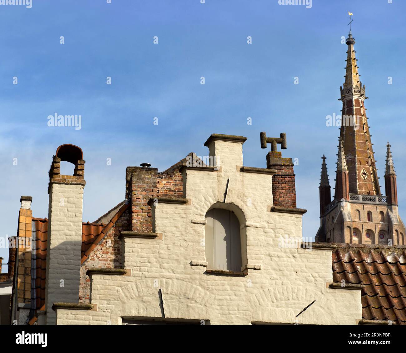 With its spire of 116m, the Catholic Church of our Lady, Bruges ...