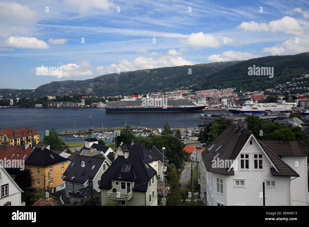 Queen Victoria in dock, Bergen, Norway Stock Photo - Alamy