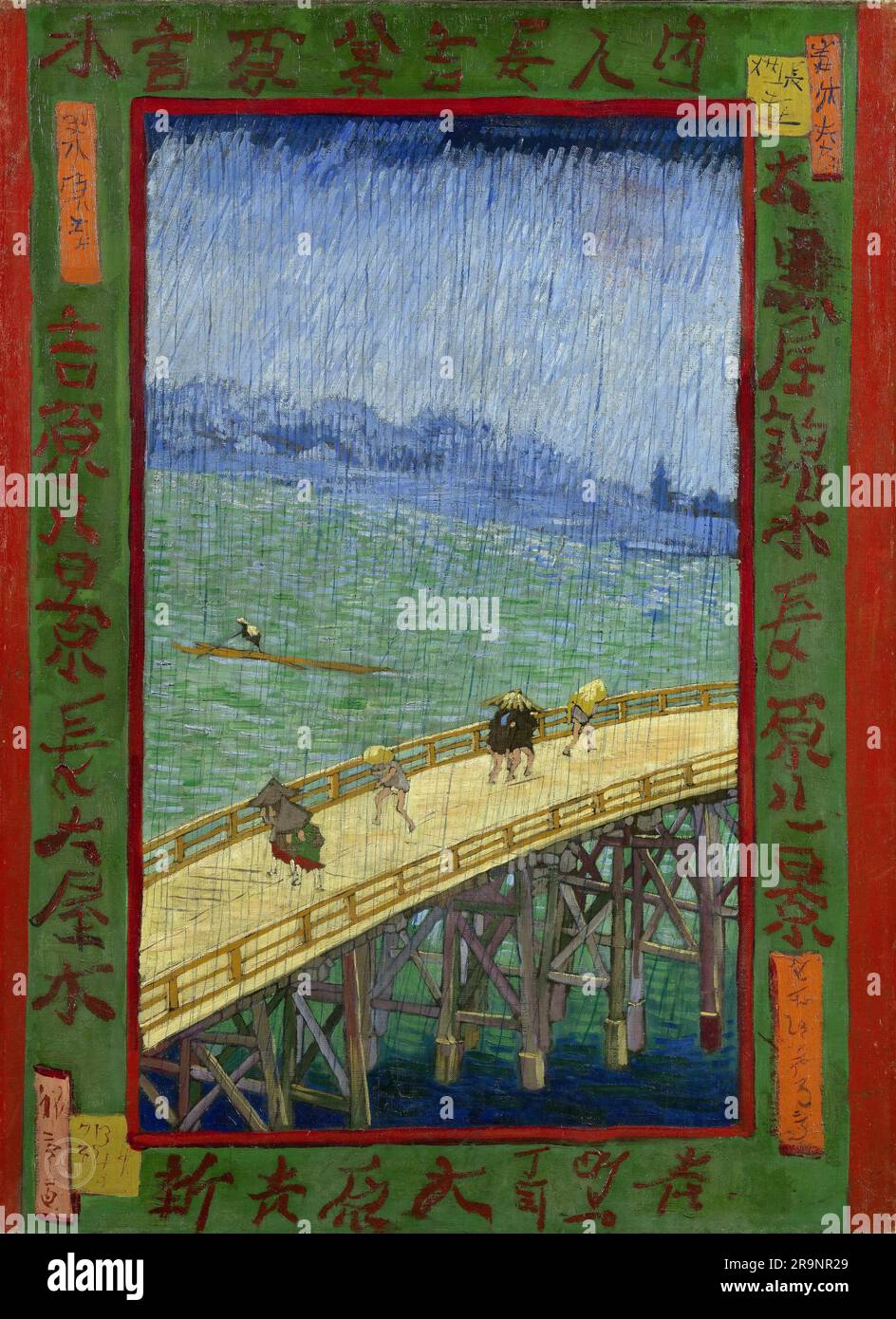 Vincent van Gogh – Bridge in the Rain (after Hiroshige) 1887 Stock ...