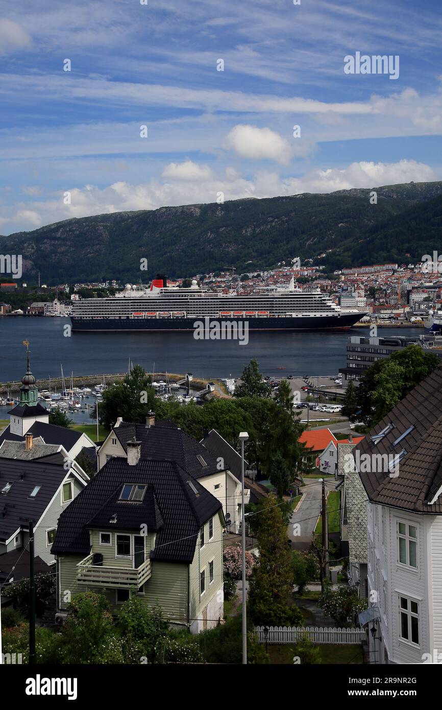 Queen Victoria in dock, Bergen, Norway Stock Photo - Alamy