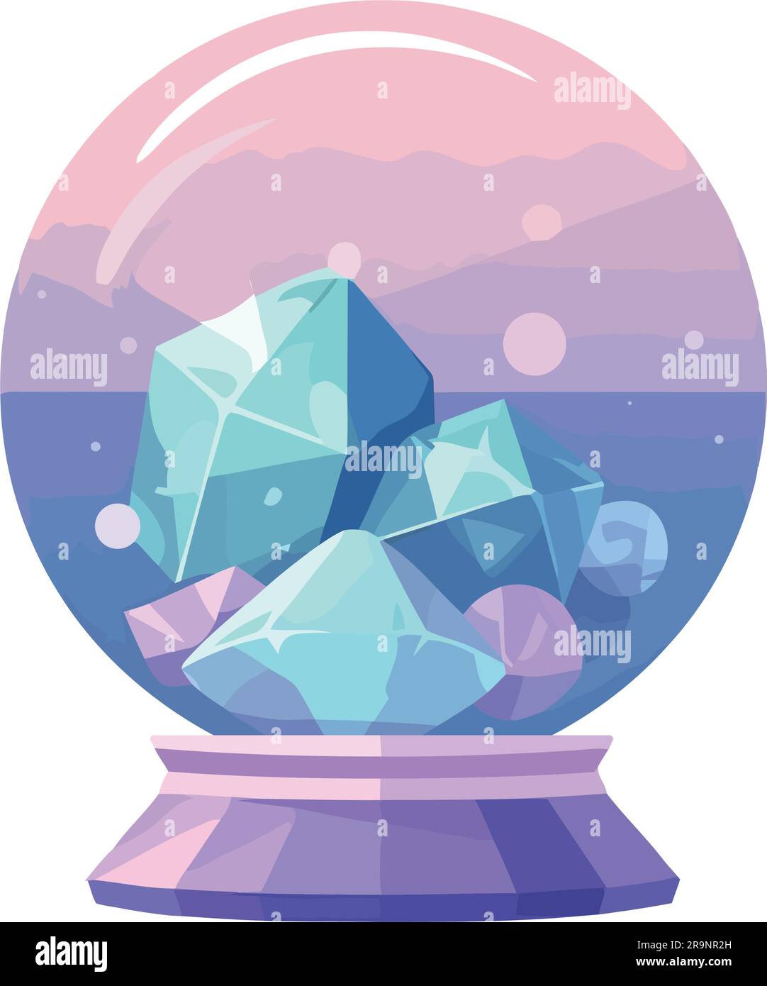 Magic crystal ball design illustration isolated Stock Vector Image ...