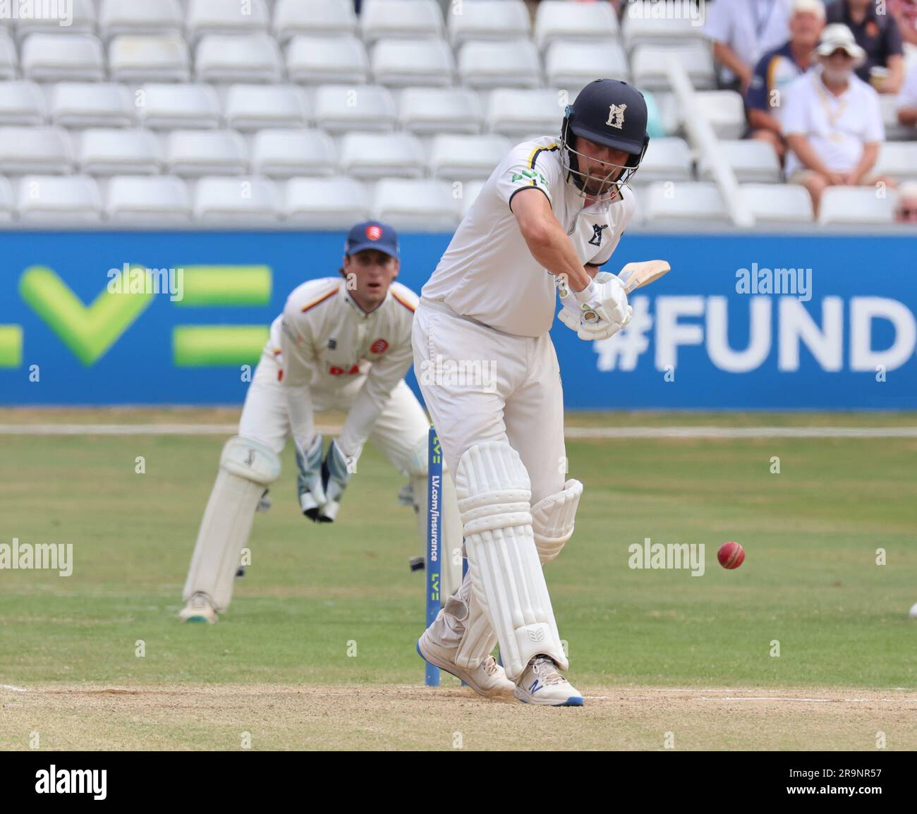 Will Rhodes of Warwickshire CCC during LV=County Championship ...