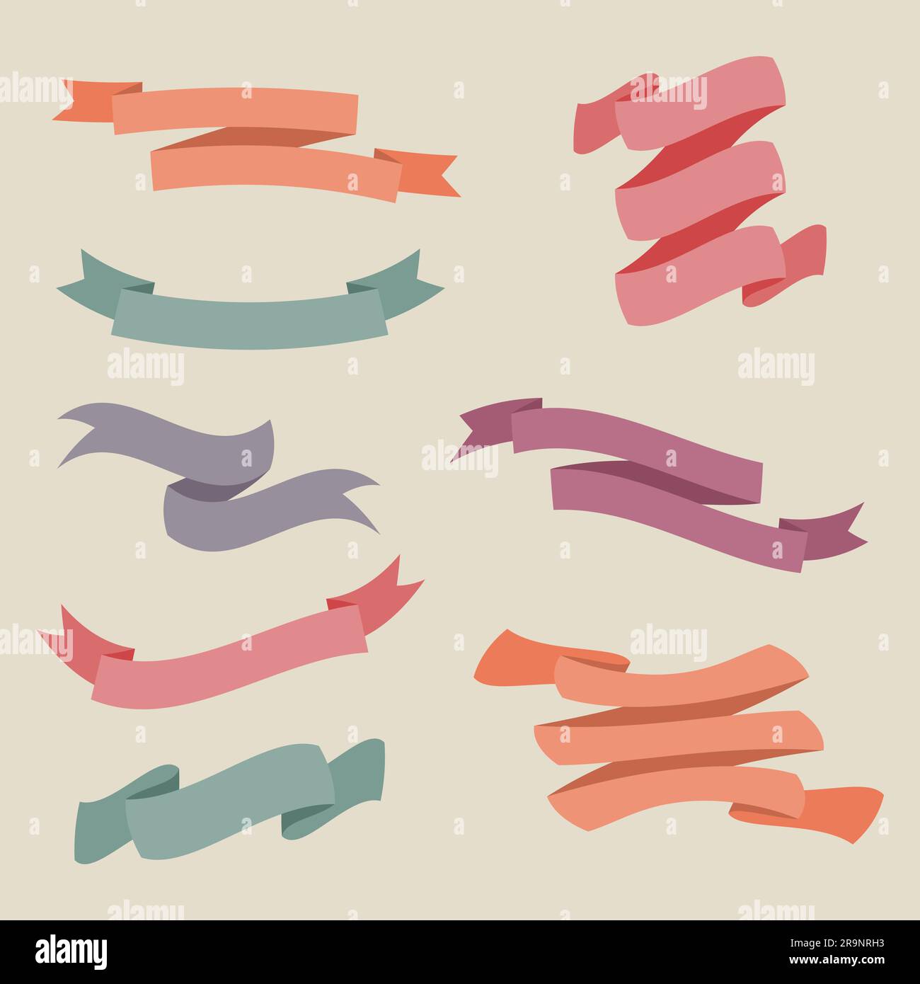 Vector set with different ribbons Stock Vector Image & Art - Alamy