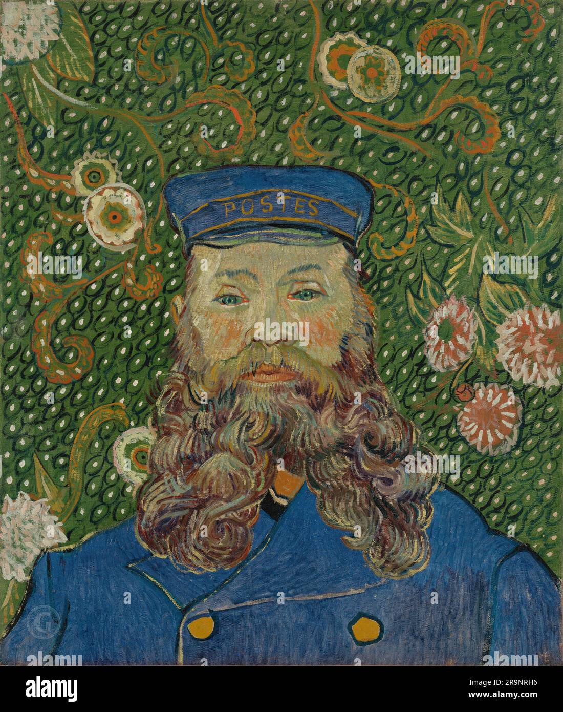Vincent van Gogh – Portrait of the Postman Joseph Roulin 1889 Stock ...