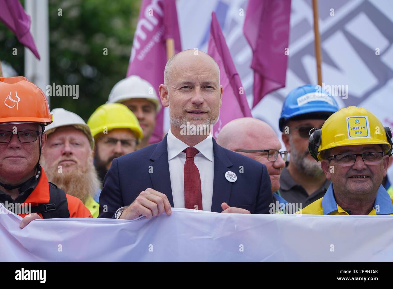 British steel industry unions hi-res stock photography and images - Alamy