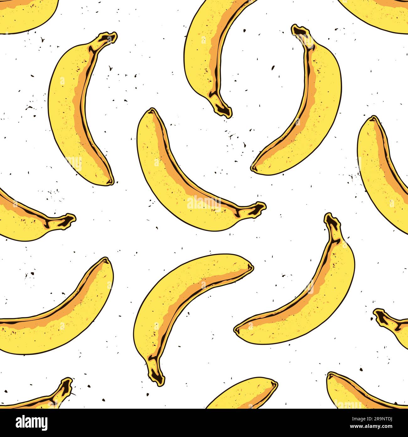 Vector seamless banana pattern. Modern tropical print Stock Vector ...