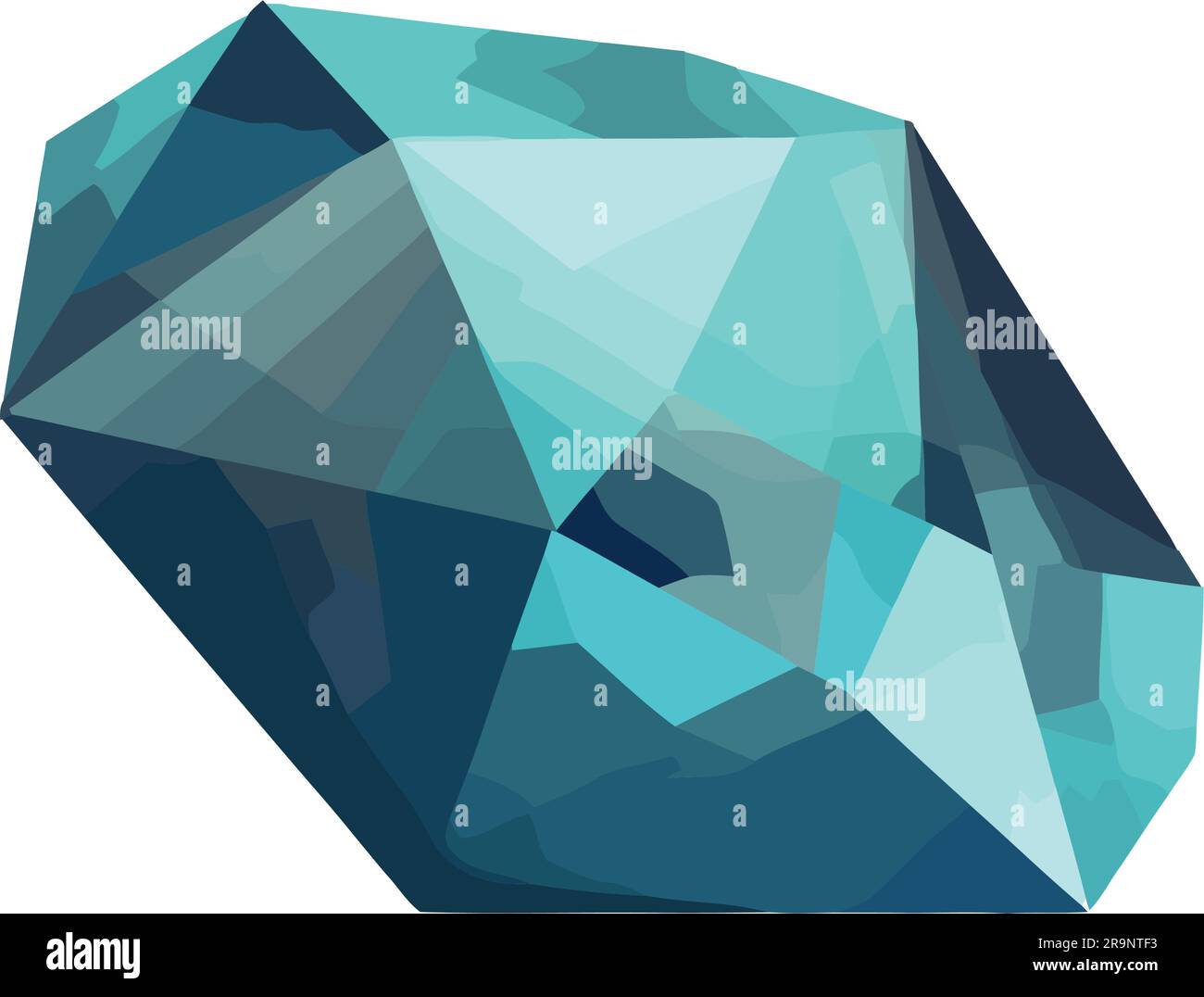 Geometric shapes in bright blue isolated Stock Vector Image & Art - Alamy