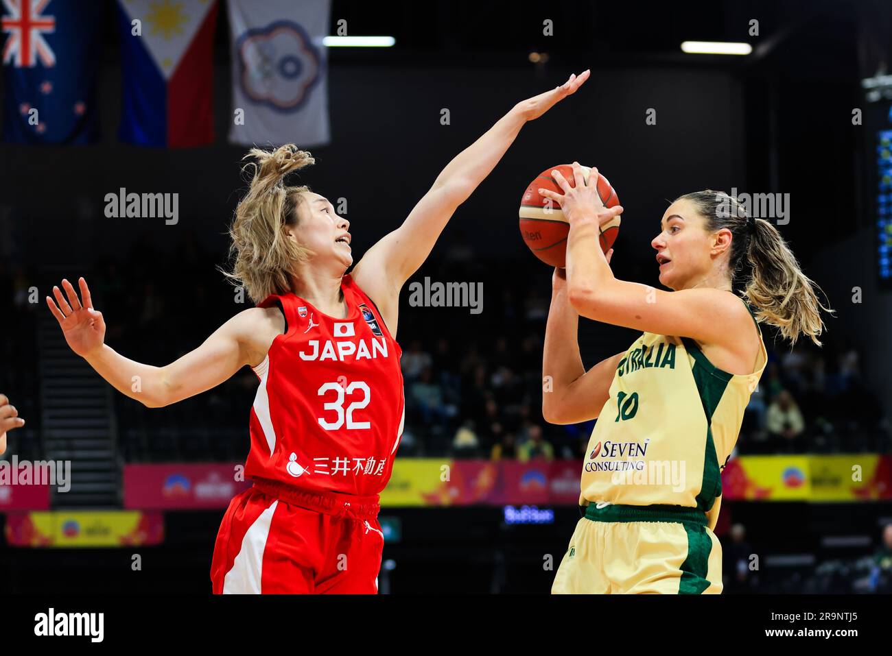 Sydney, Australia. 28th June, 2023. Alice Kunek of Australia looks to ...
