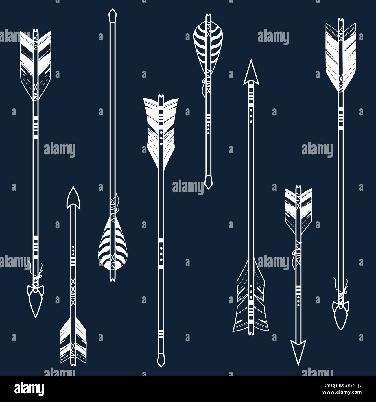 Vector set of ethnic arrows Stock Vector Image & Art - Alamy