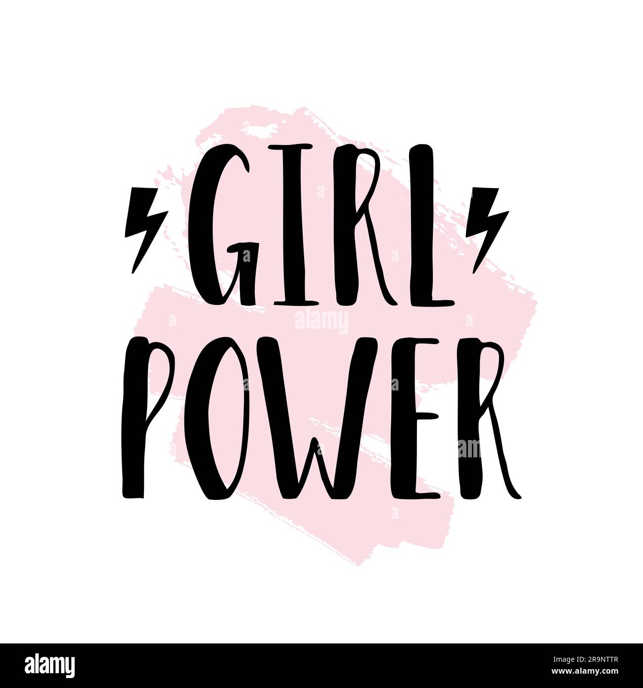 Girl power typography Cut Out Stock Images & Pictures - Alamy