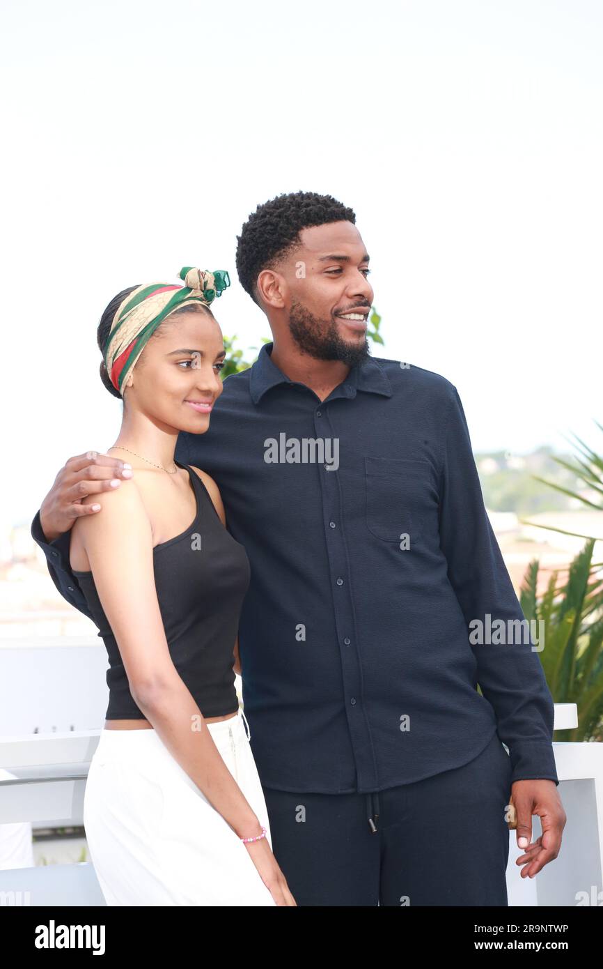 Cannes, France, 26th May, 2023. Wallenn El Gharbaoui and Oumar Moindjie ...
