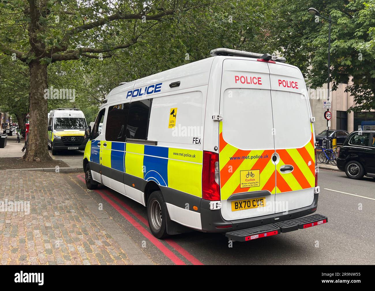 Police outside Lord's Cricket Ground in London after play was disrupted ...