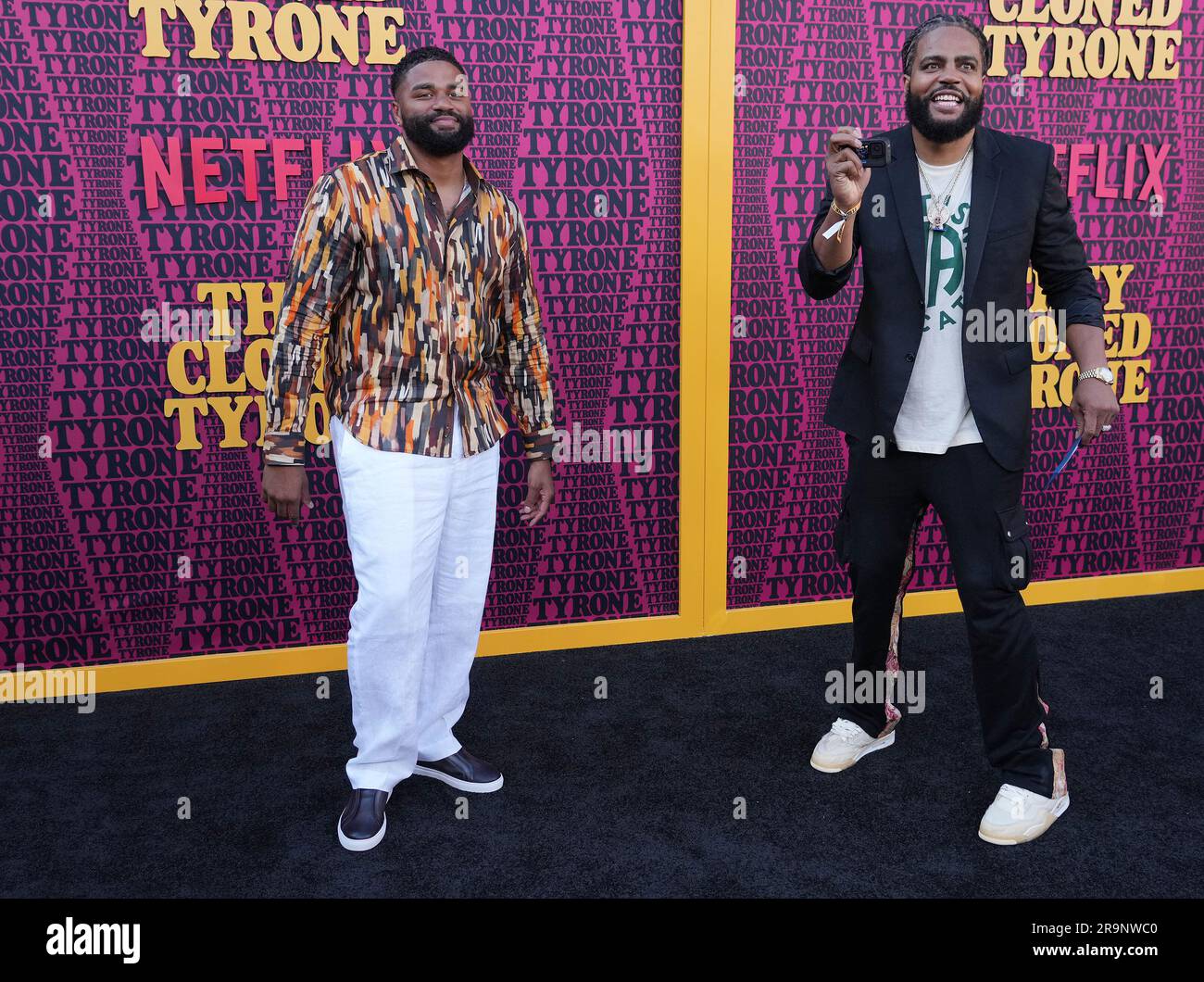 Los Angeles, USA. 27th June, 2023. (L-R) Eric B. Robinson Jr. and Kia ...
